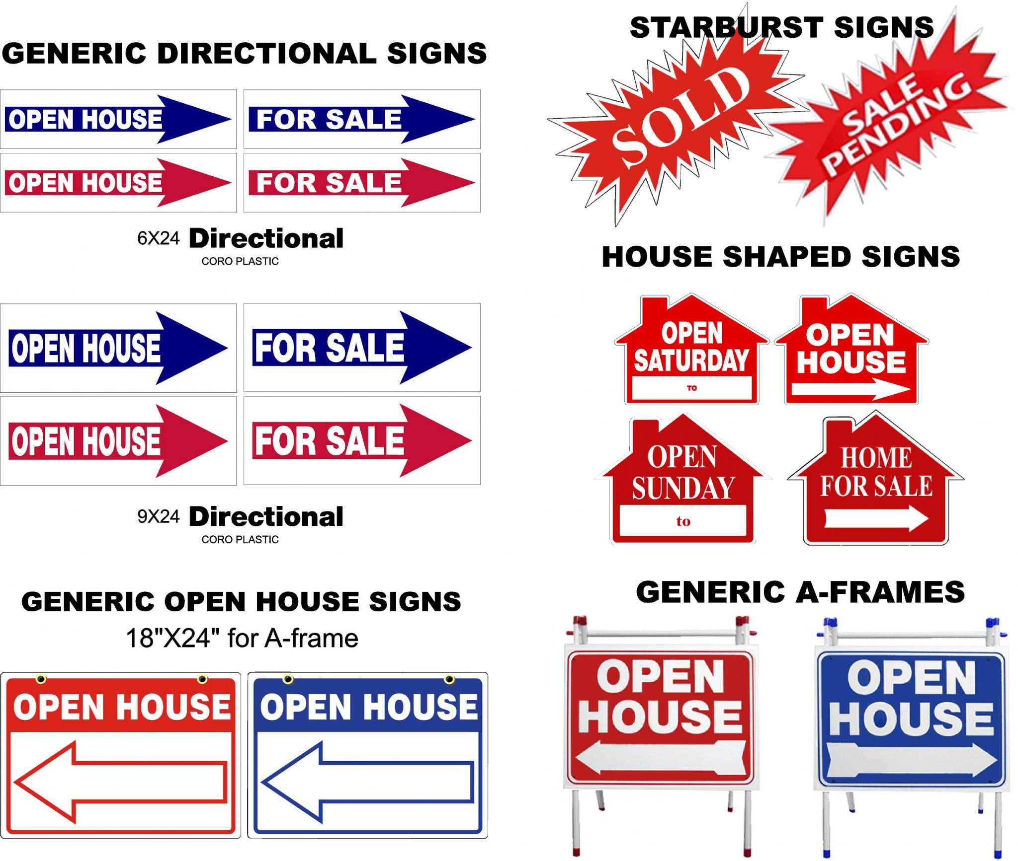 Generic signs | Sandberg Signs
